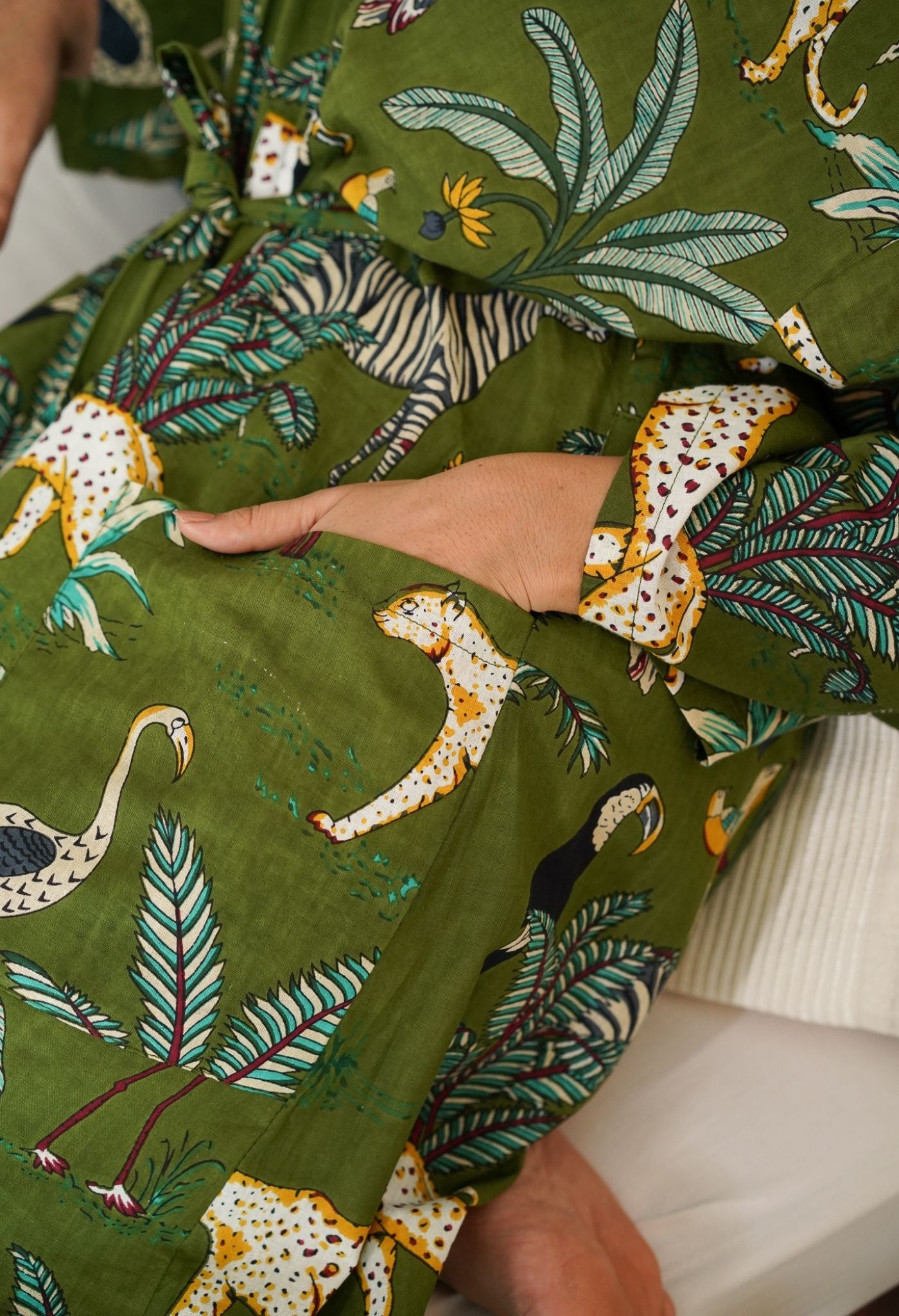 Jungle Joy Green Robe – The Quince Life